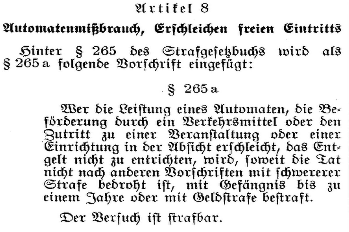 ÖPNV und Strafgesetz: Ohne Fahrschein in den Knast - Ausgabe 738